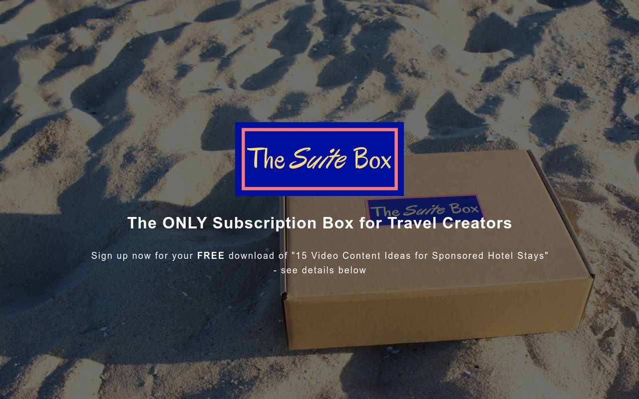 The Suite Box Signup